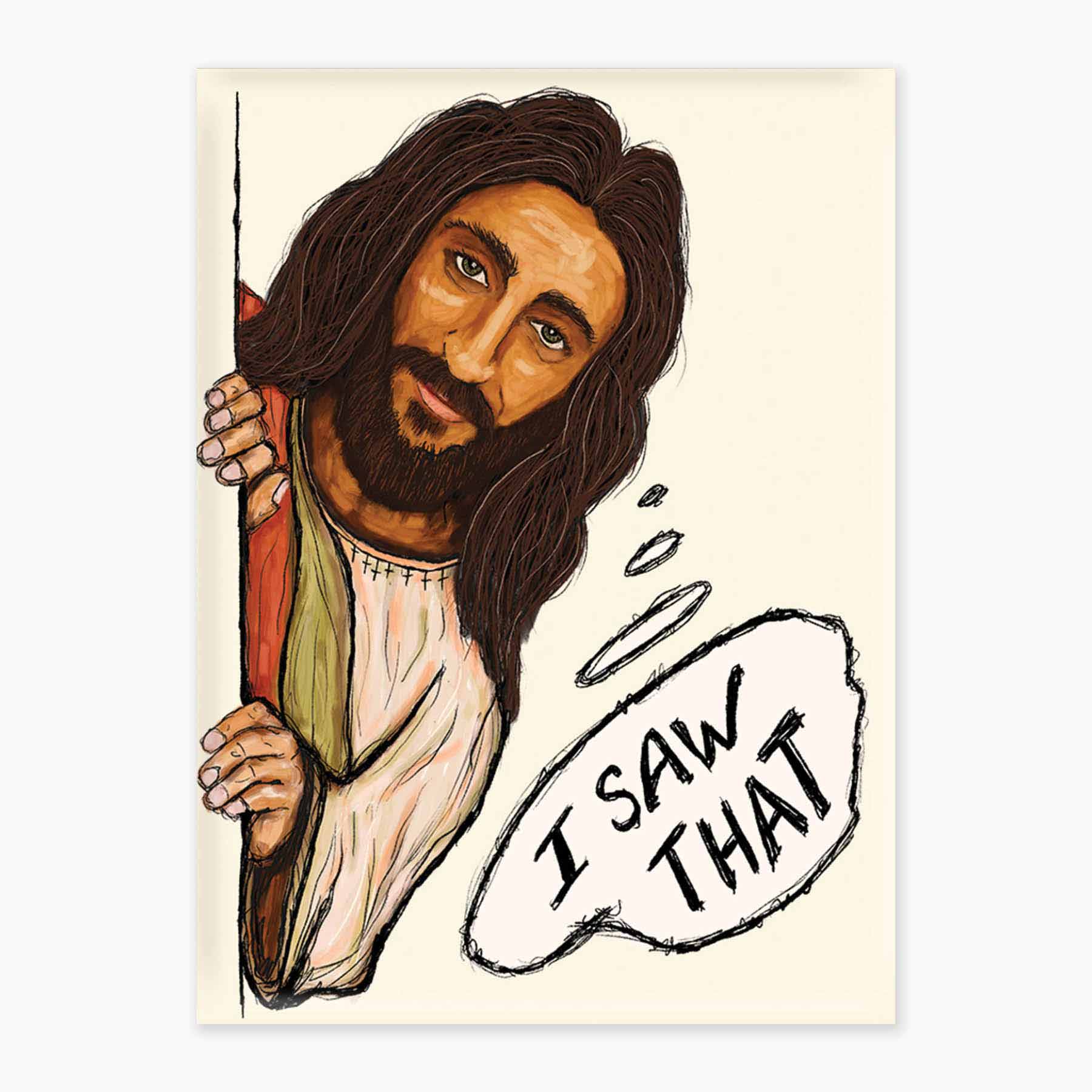Cheeky Jesus Magnets – Nice Enough Stickers